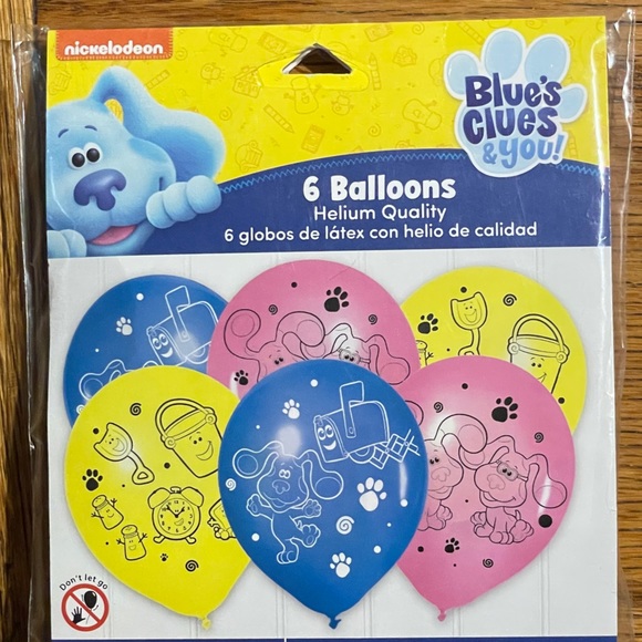 Nickelodeon | Party Supplies | Blues Clues Balloons 6pack 2 Helium ...
